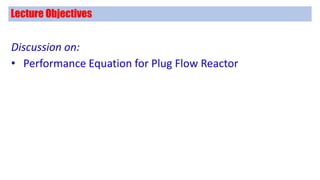 Plug Flow Reactor | PPTX