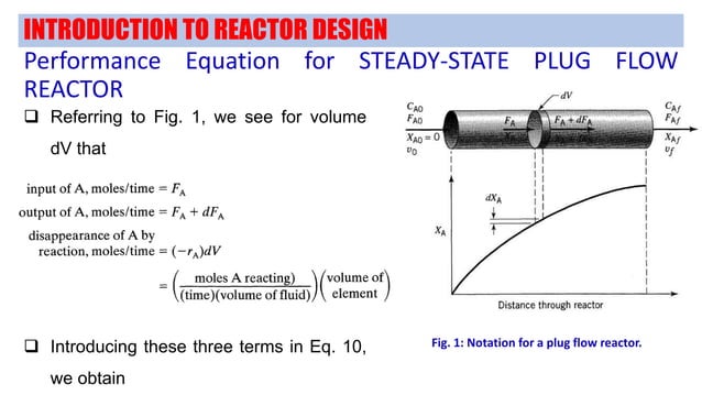 Plug Flow Reactor | PPTX | Chemistry | Science
