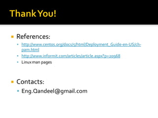 Pluggable authentication modules | PPT