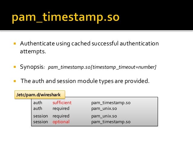 Pluggable authentication modules