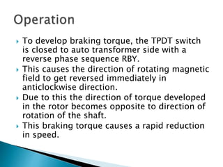 Plugging braking | PPTX
