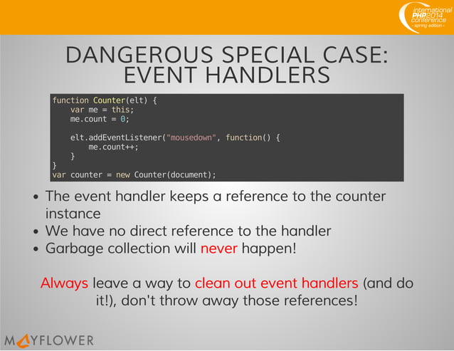 Plugging holes — javascript memory leak debugging | PPT Plugging holes — javascript memory leak debugging | PPT