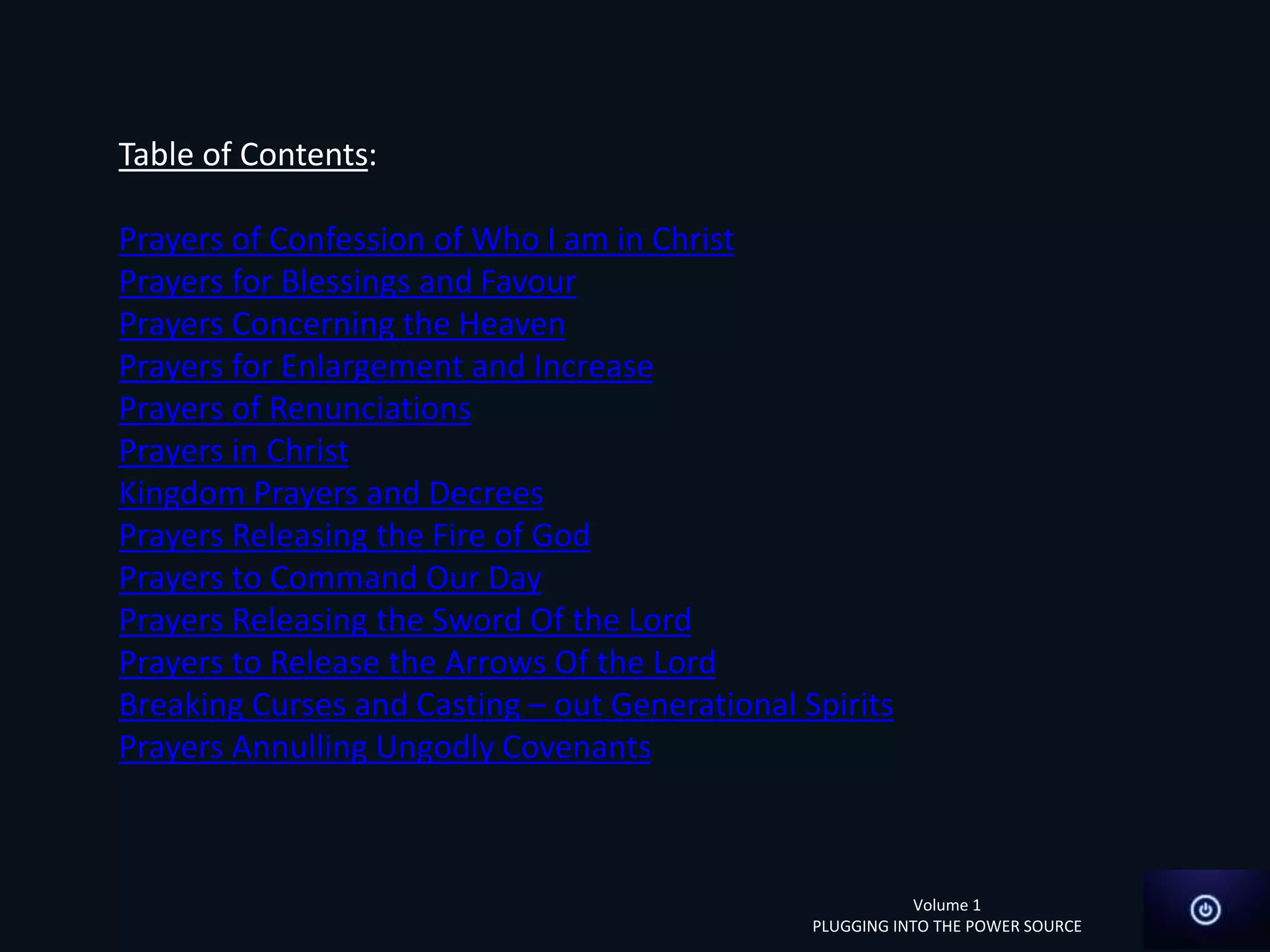 Plugging into the power source 3 secprayerseries_vol1 | PPT