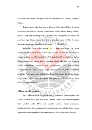 linguistik historis komparatif | PDF