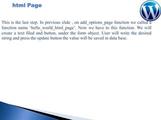 Plug in development | PPTX | Web Development | Internet