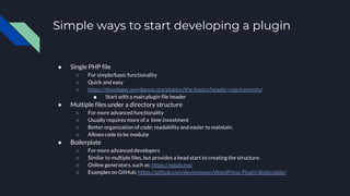 Plugin Development for Beginners | PPT