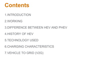 Plug in hybrid electric vehicle | PPSX