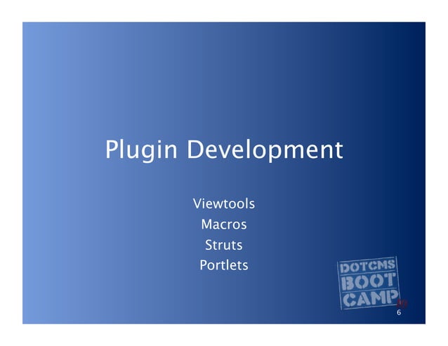 Plugin Overview I and II | PPT