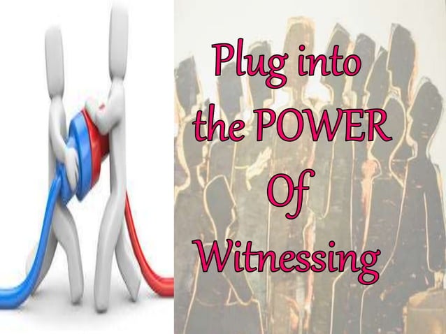 Plug Into the Power of God | PPTX