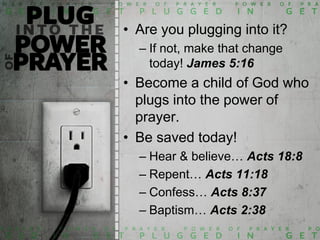 Plug Into the Power of Prayer | PDF