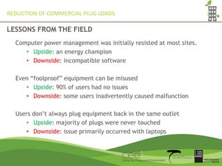 Advancing the Last Frontier: Reduction of commercial plug loads | PPTX