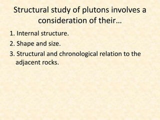 Plugs and plutons. | PPTX
