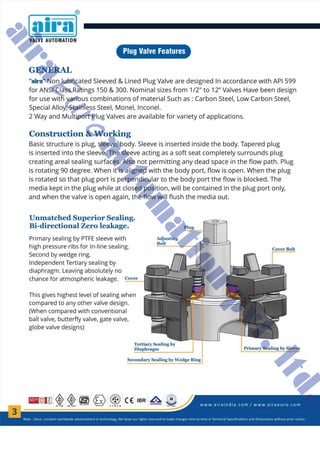 Actuated & Manual Plug Valves | PDF
