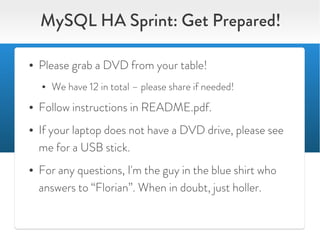 MySQL High Availability Sprint: Launch the Pacemaker | PDF | Operating Systems | Computer ...