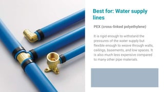 Plumber recommend these 7 types of plumbing pipes | PPTX