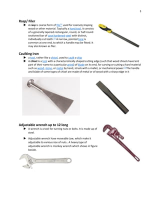 Plumber Tools Name List