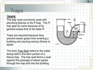 PPT OF PLUMBING AND COMPONETS | PPT on Plumbing | PPT