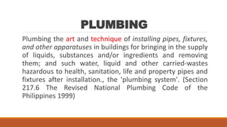 INTRODUCTION TO INDUSTRIAL ARTS PLUMBING | PDF