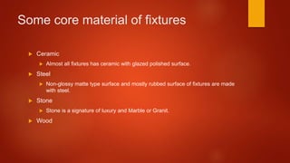 Plumbing fixtures in multi storied building & residence | PPT