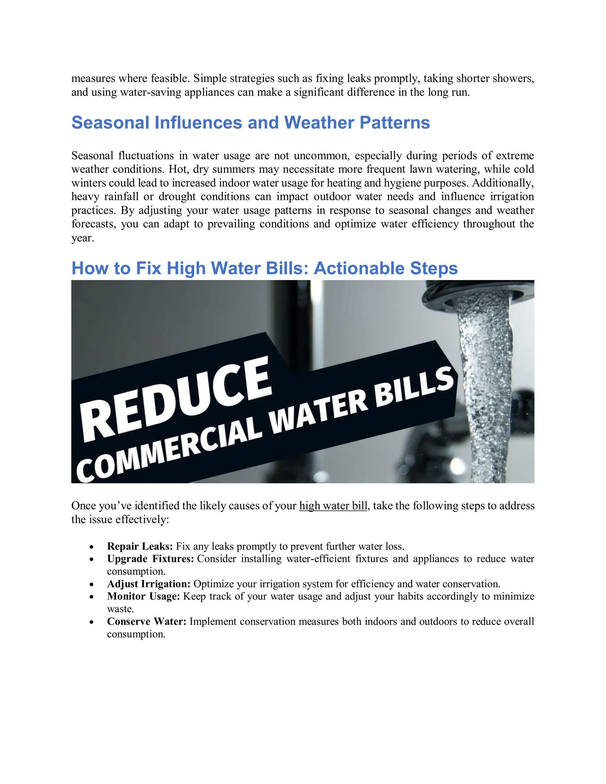 Plumbing Issues That Can Lead To A High Water Bill.pdf