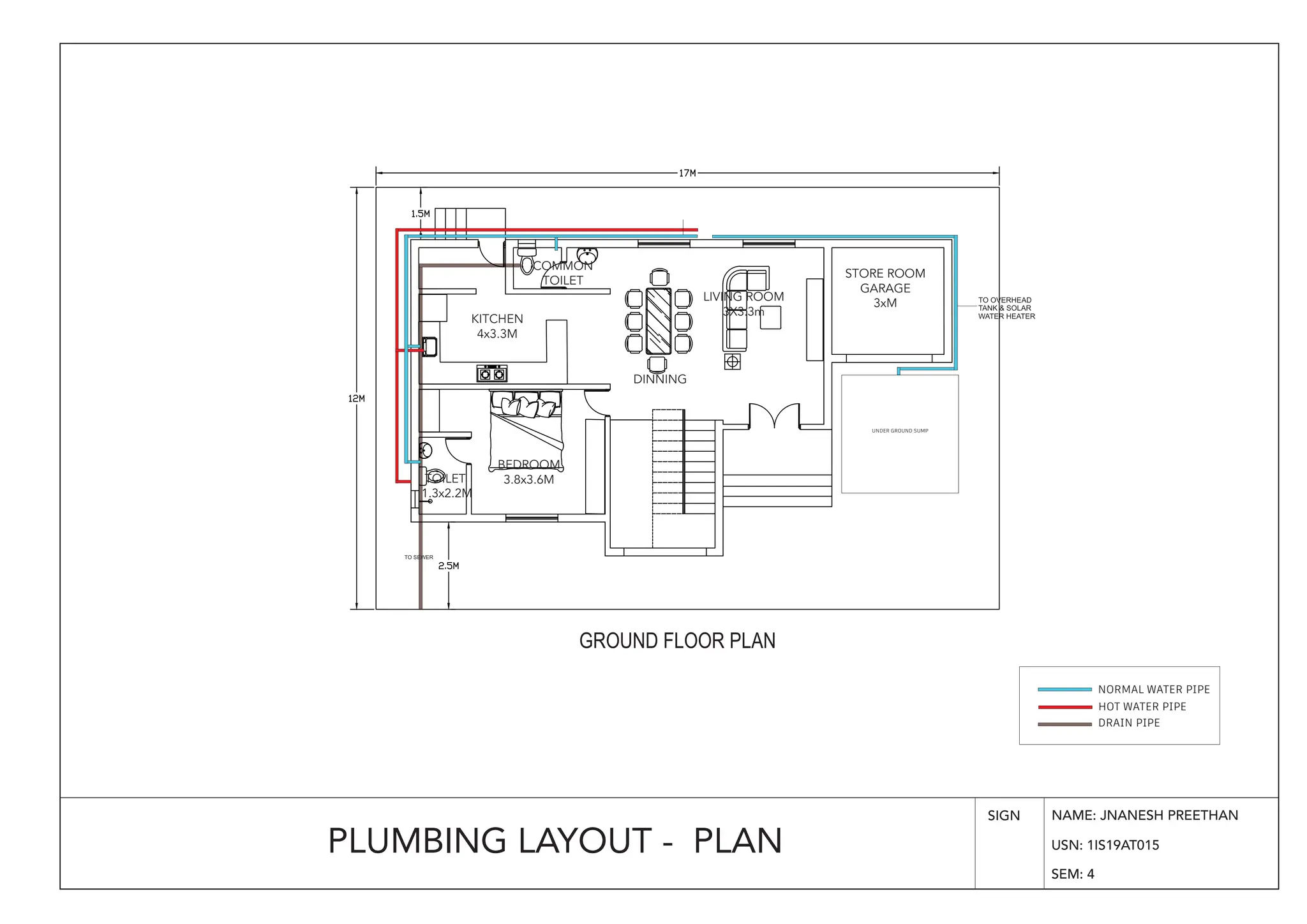 PLUMBING LAYOUT- CIVIL ENGINEERING-MEP-E | PDF