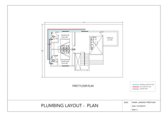 PLUMBING LAYOUT- CIVIL ENGINEERING-MEP-E | PDF