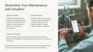 Plumbing Preventive Maintenance checklist with eAuditor Audits & Inspections | PDF