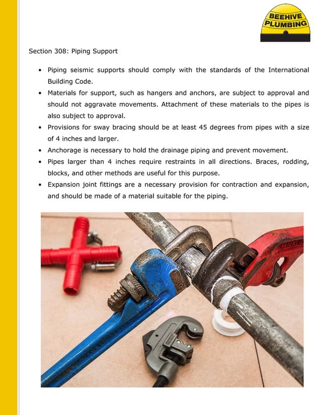 Plumbing Safety According to the International Plumbing Code | PDF