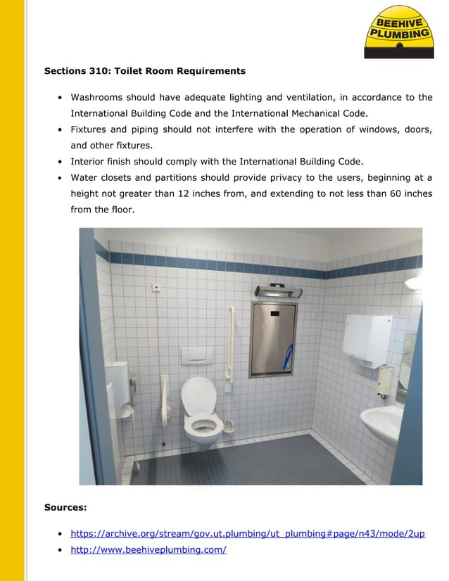 Plumbing Safety According to the International Plumbing Code | PDF