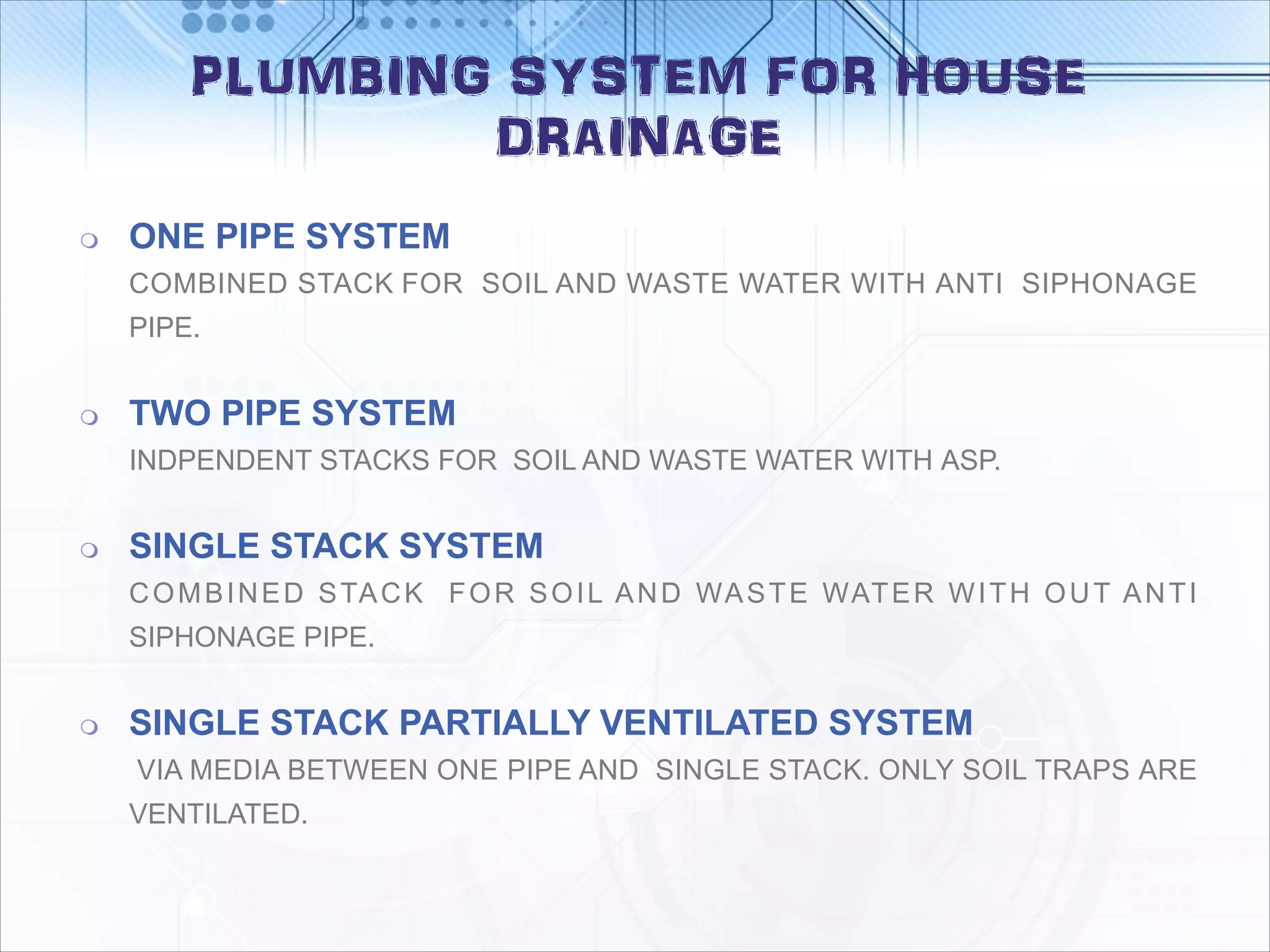 Plumbing services in high rise building and group housing | PDF