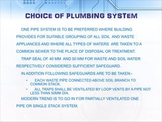 Plumbing services in high rise building and group housing | PDF