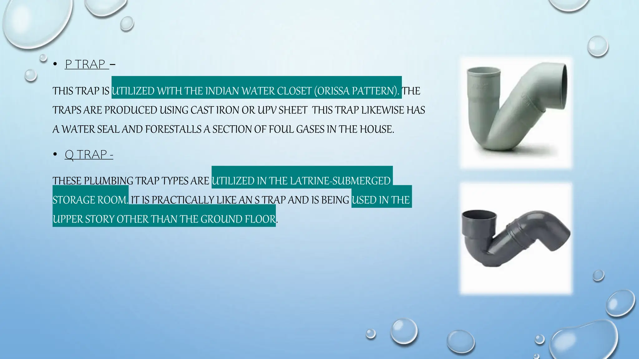 plumbing trap ppt.pptx