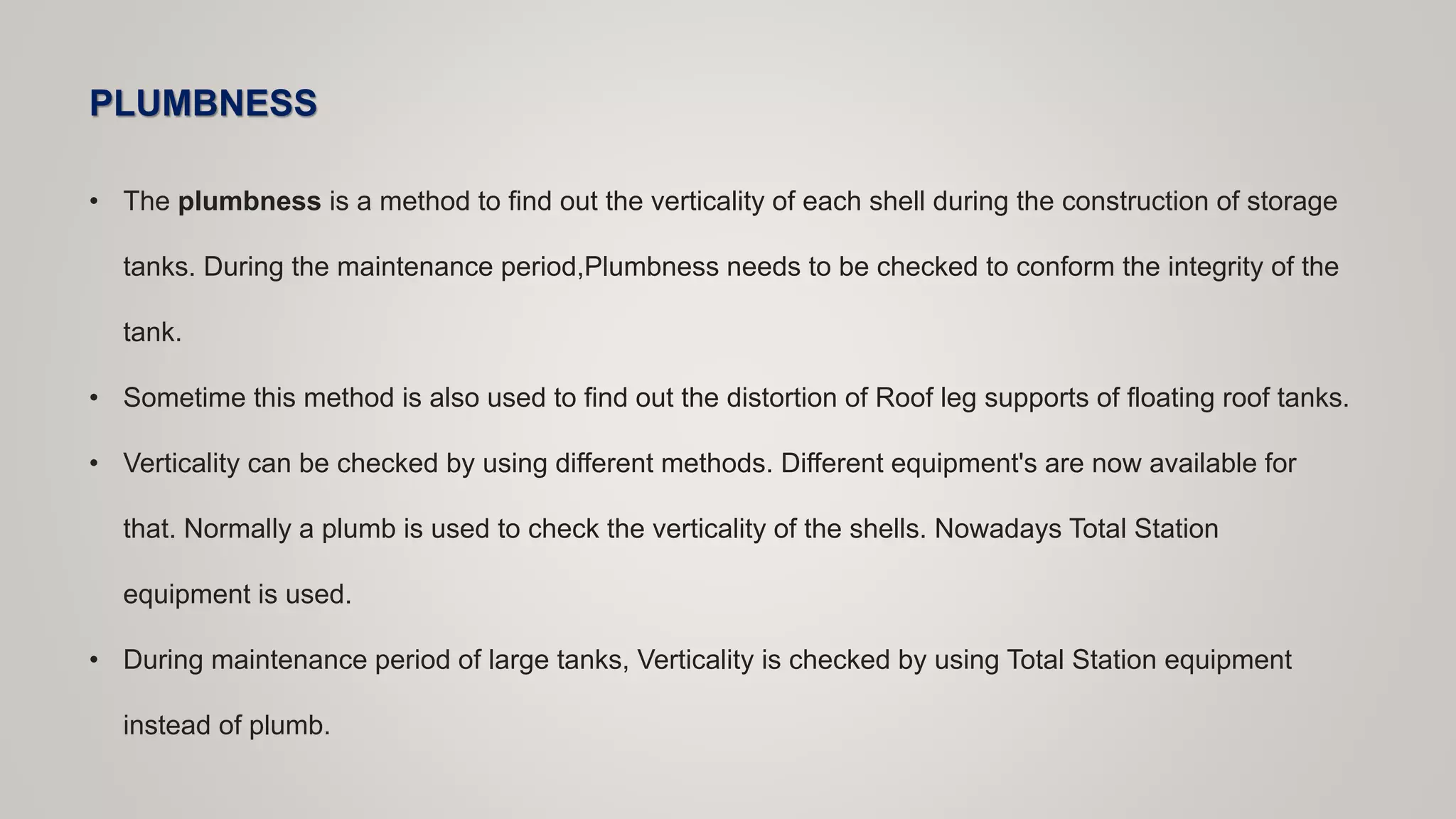 Plumbness & Roundness of storage tanks | PDF
