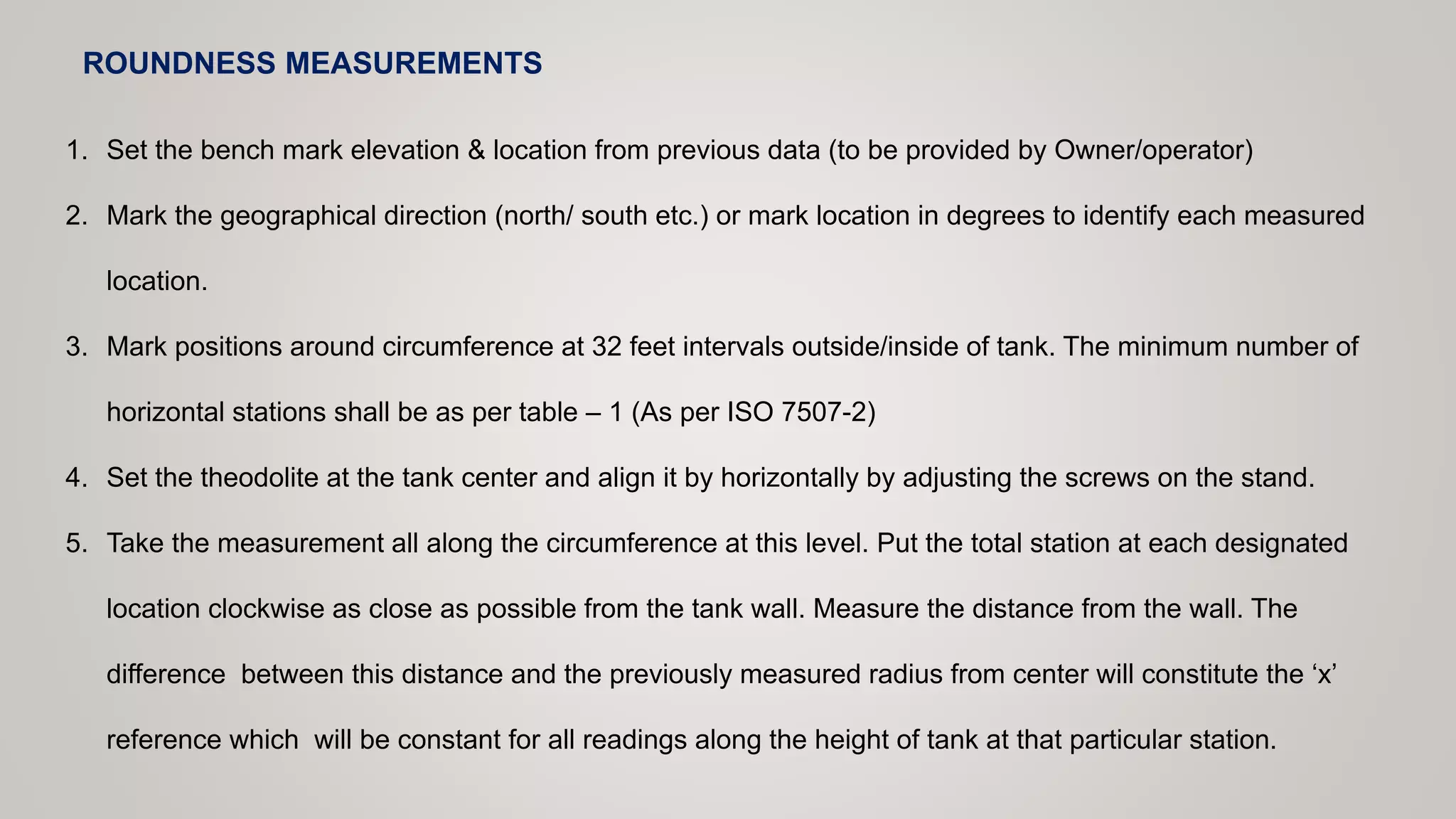 Plumbness & Roundness of storage tanks | PDF