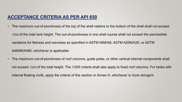 Plumbness & Roundness of storage tanks | PDF
