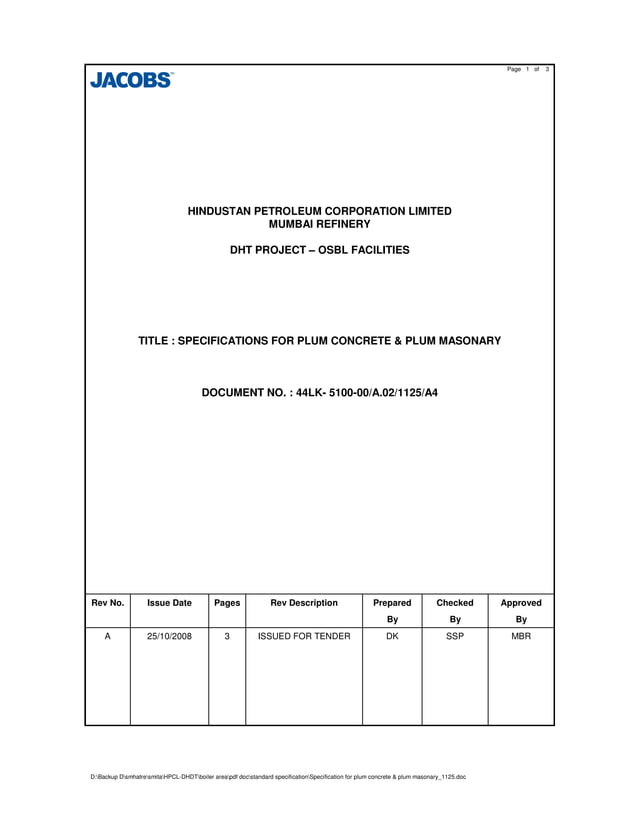 Plum concrete | PDF | Civil Engineering Industry | Industries