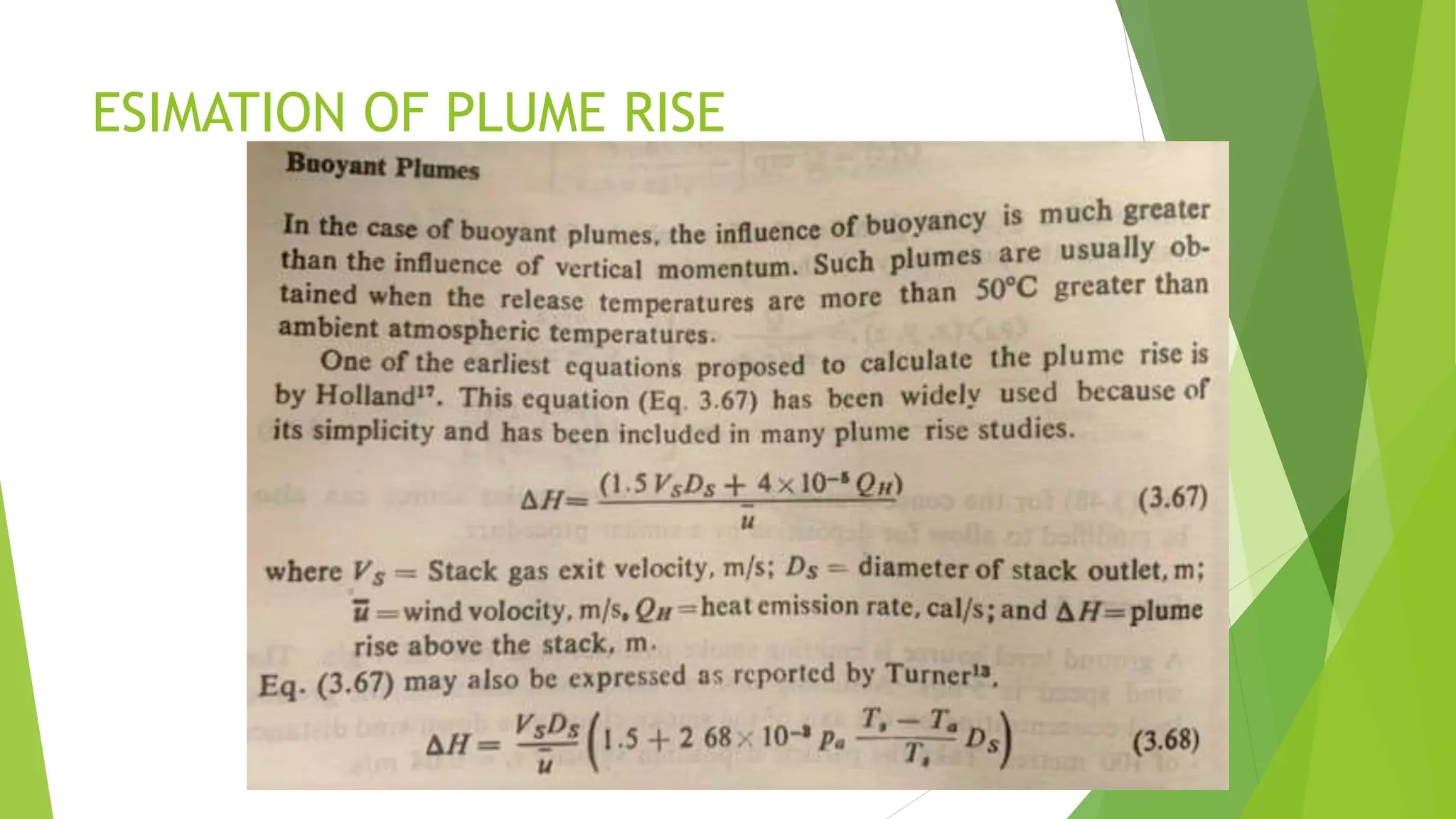 plume behavior and their flow at various locations | PPT | Free Download