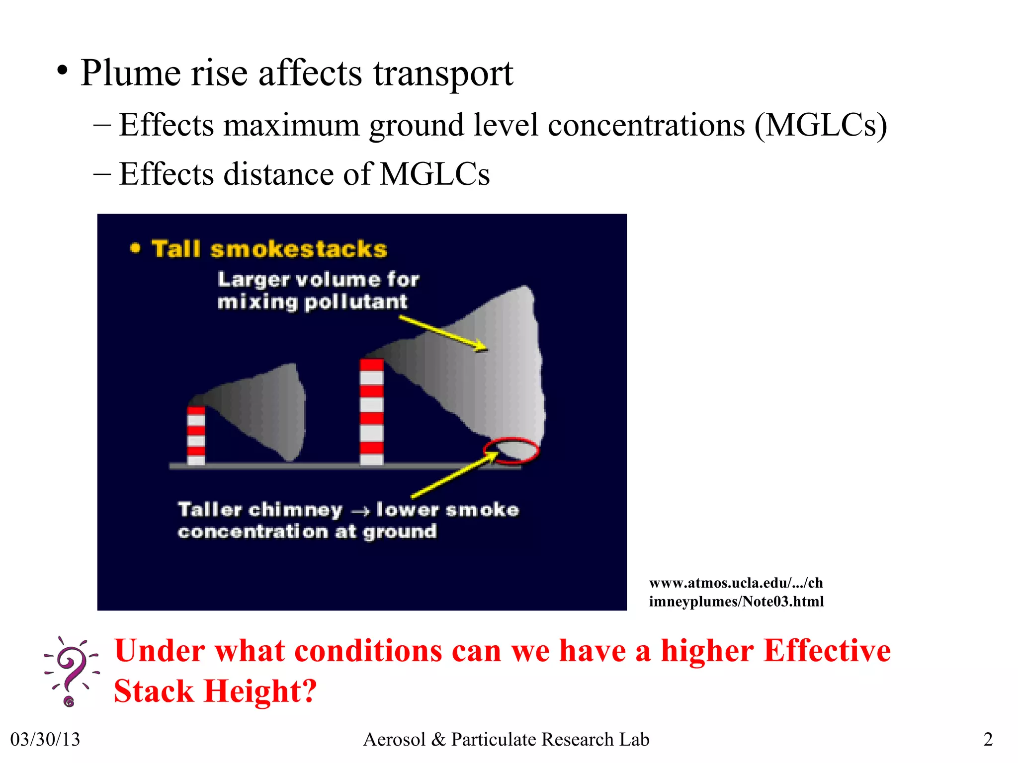 Plume characteristics | PPT