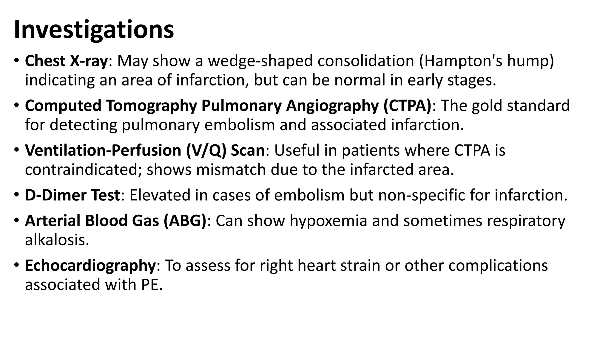 Plumunary Infarction. death of part of the lungs | PPT