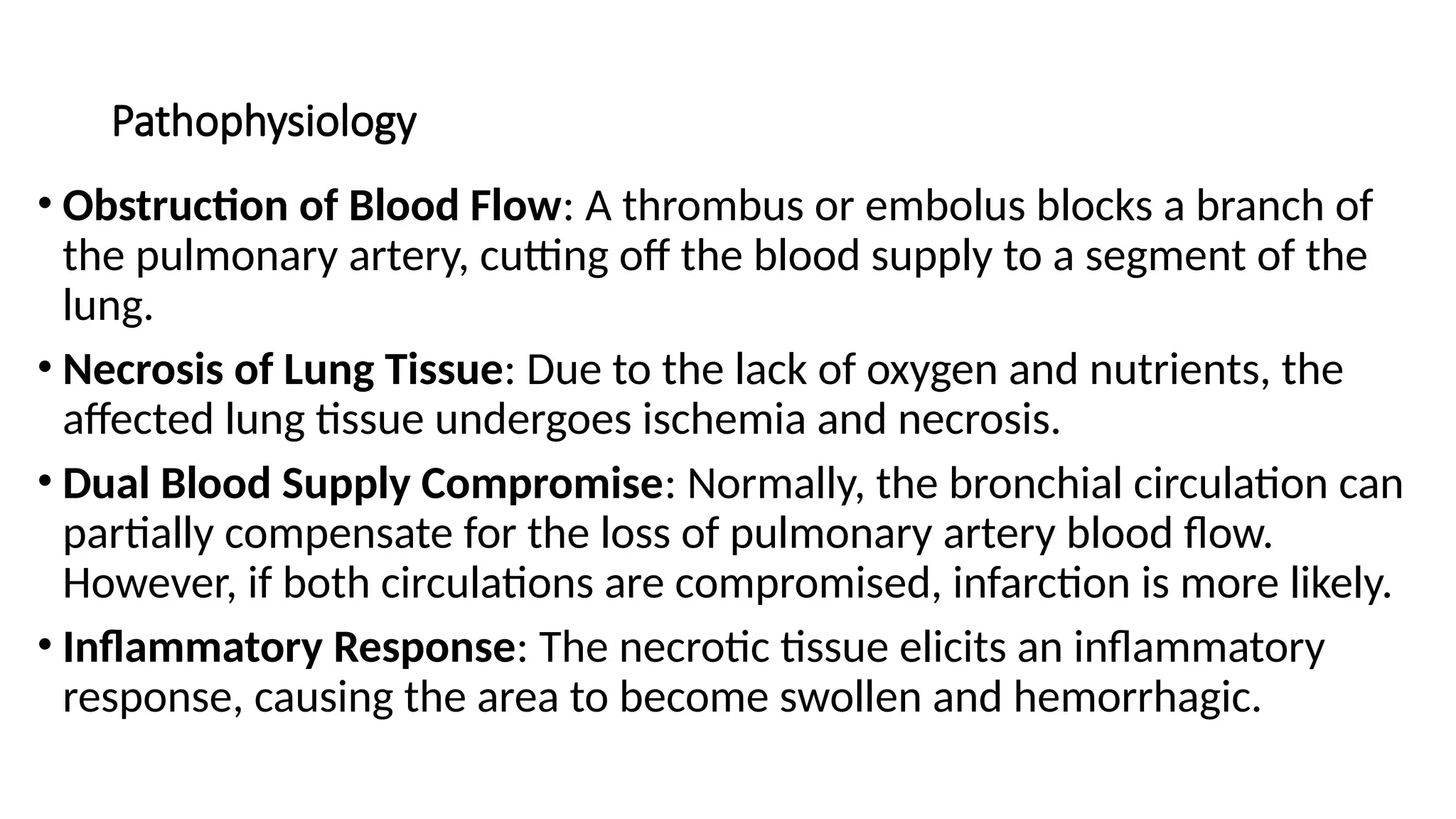 Plumunary Infarction.pptx DEATH OF PART OF LUNG | PPTX | Lung and ...