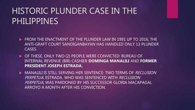 Plunder Law RA7080 | PPTX