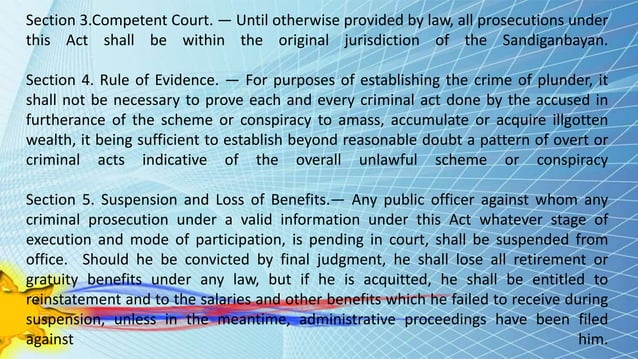 Plunder law ra_7080 | PPTX | Crime & Harmful Acts to Individuals ...