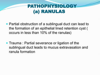 PLUNGING RANULA- A CASE REPORT.(Deep, diving or a cervical ranula) | PPTX