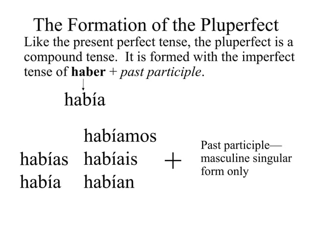 Pluperfect indicative | PPT