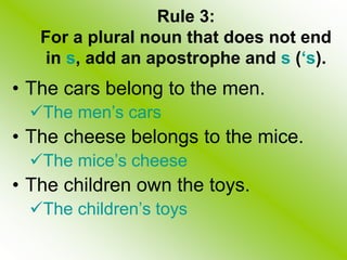 Plural possessives | PPT