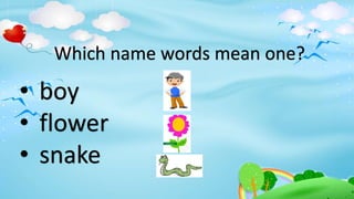 Making name words mean more than one | PPTX