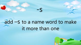 Making name words mean more than one | PPTX