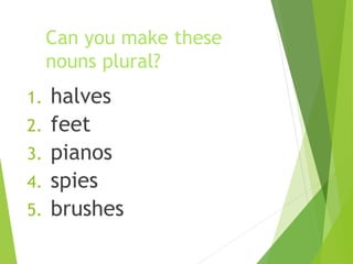 Plural 1ero | PPT