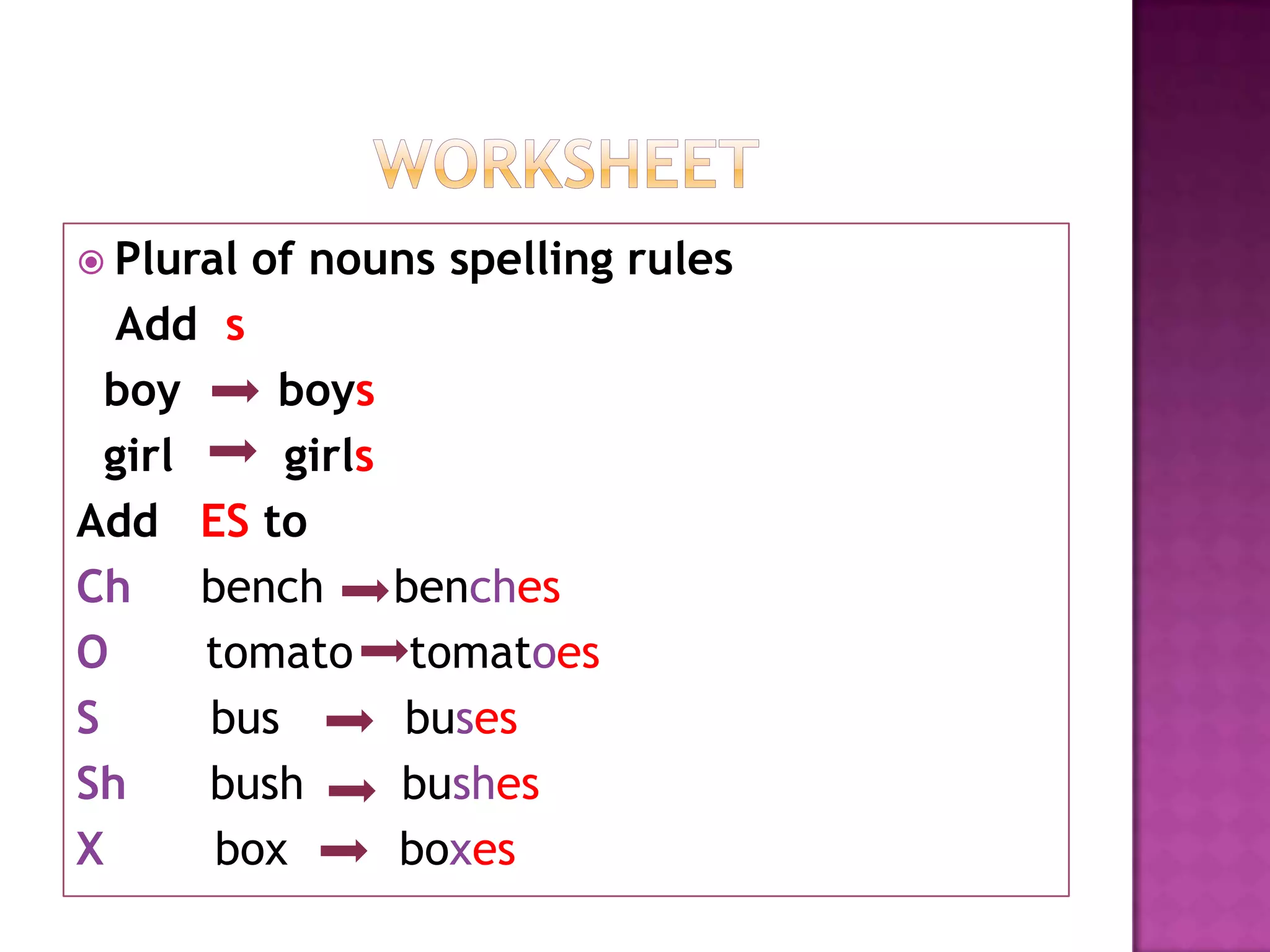 Plural forms | PPTX