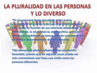 Pluralidad | PPTX